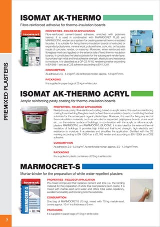 ISOMAT_Plasters & mortars | PDF