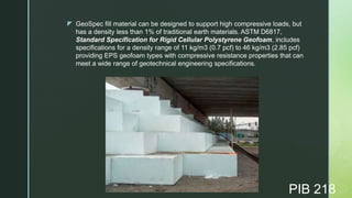 PlastiFab GeoSpec Lightweight Fill Material PIB218 | PPT