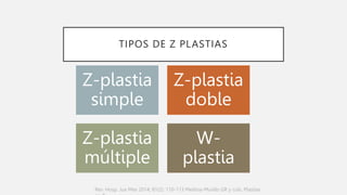 Plastias en z, retraccion de cicatrices. principios de las cirugía ...