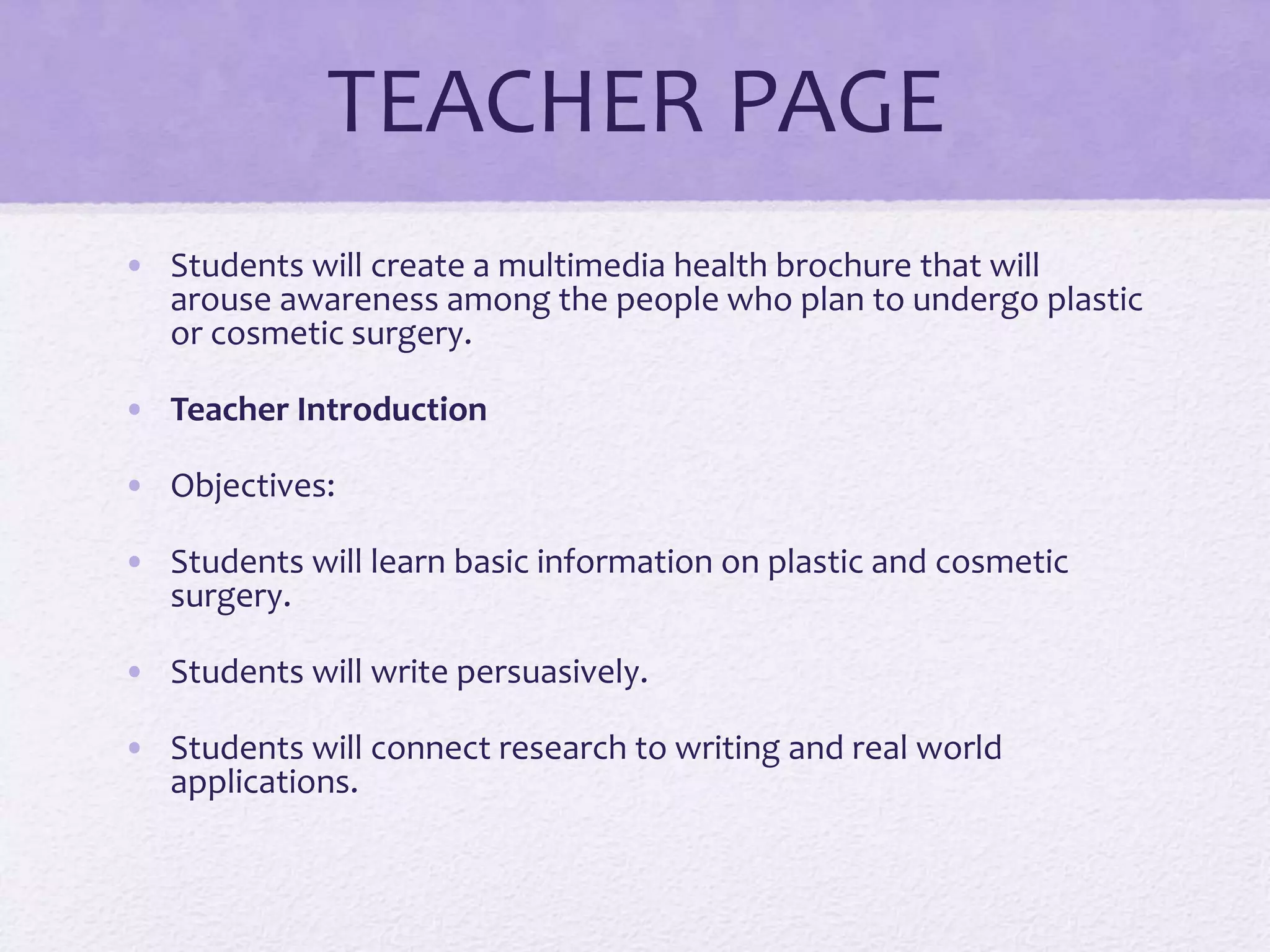 Plastic Surgery | PPTX