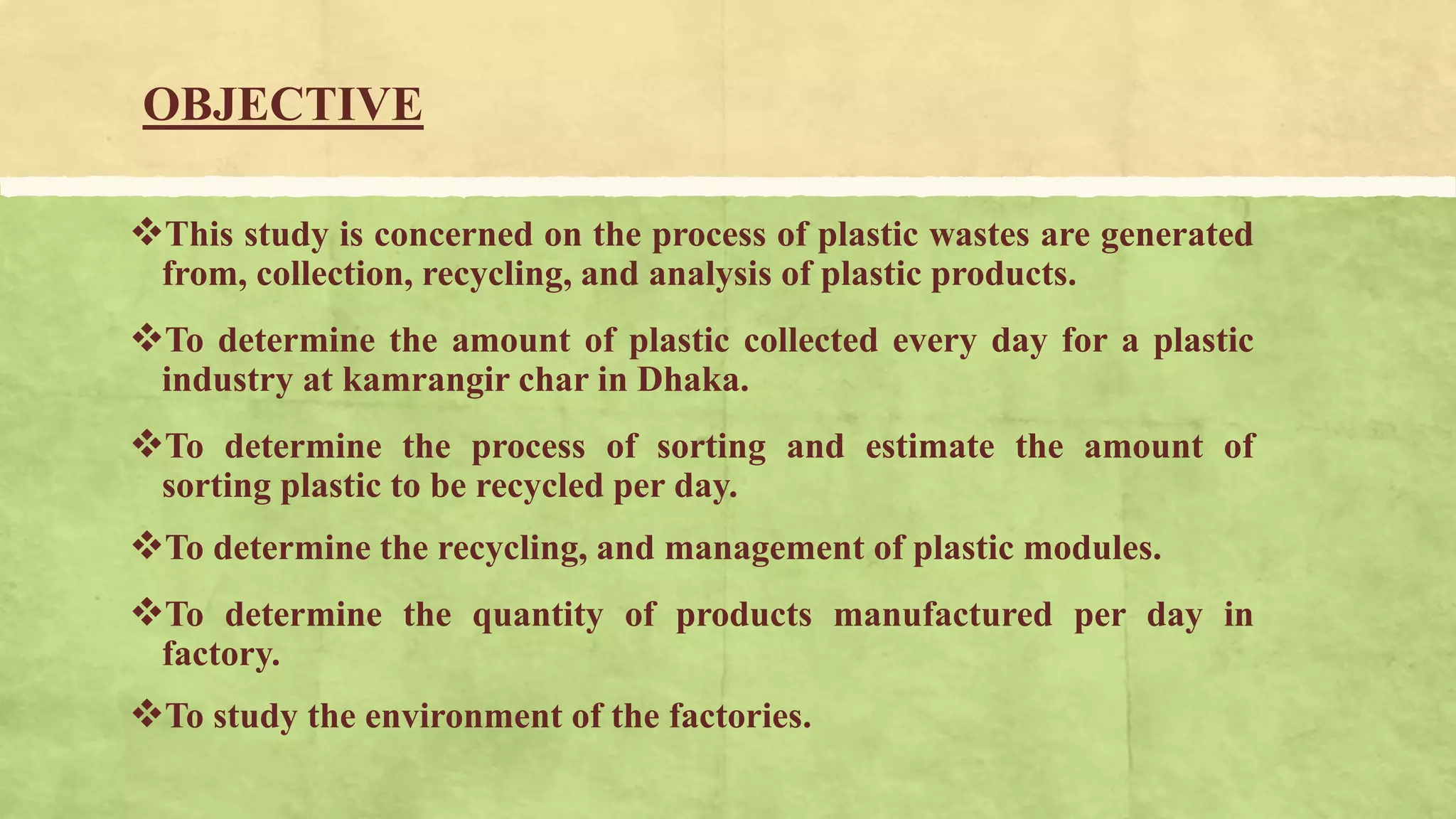 Plastic Waste Management In Dhaka City | PDF