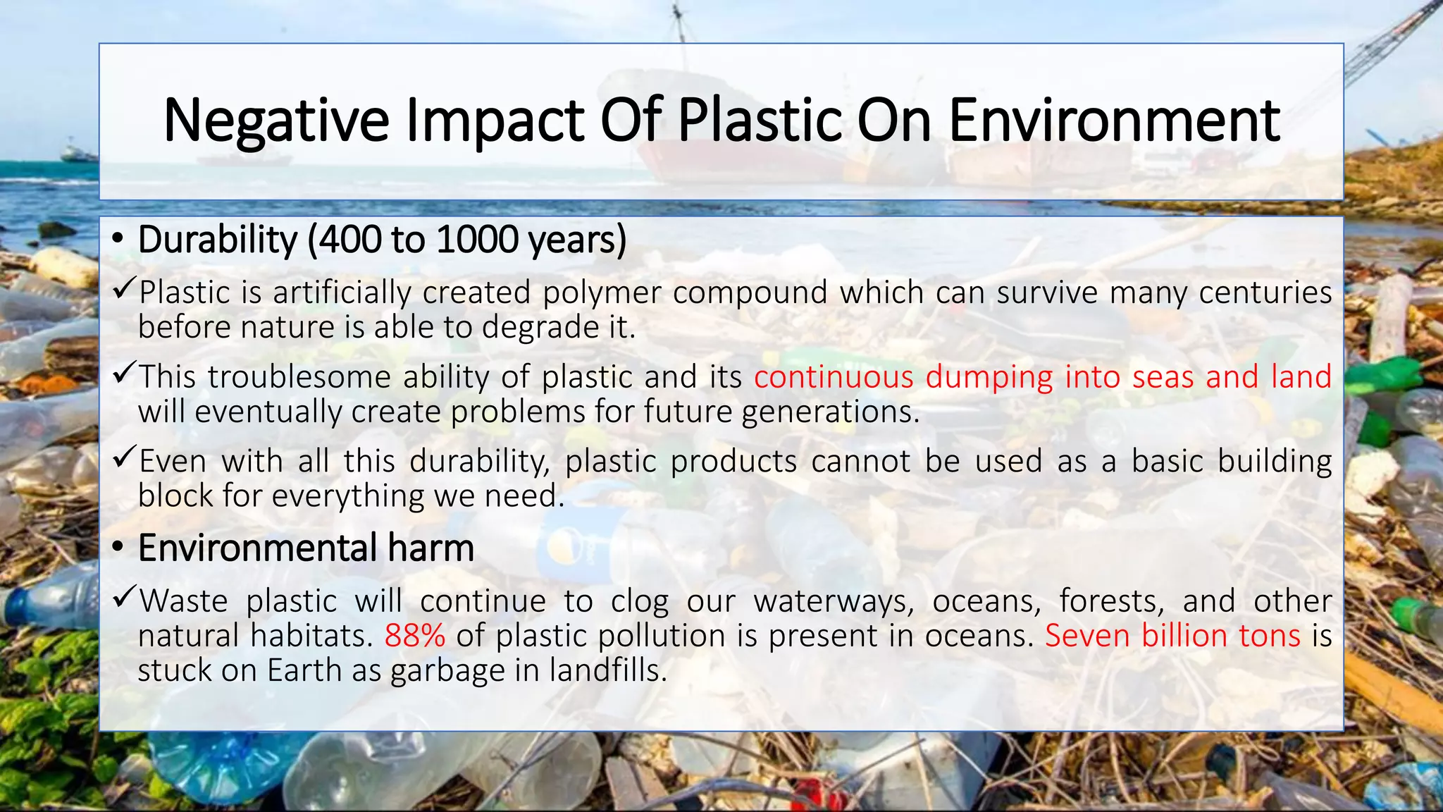 Plastic pollution in Pakistan and its solutions | PPT