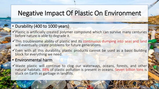 Plastic pollution in Pakistan and its solutions | PPTX | Indoor ...