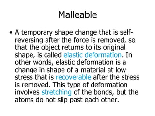 Plastic Deformation And Alloys | PPS
