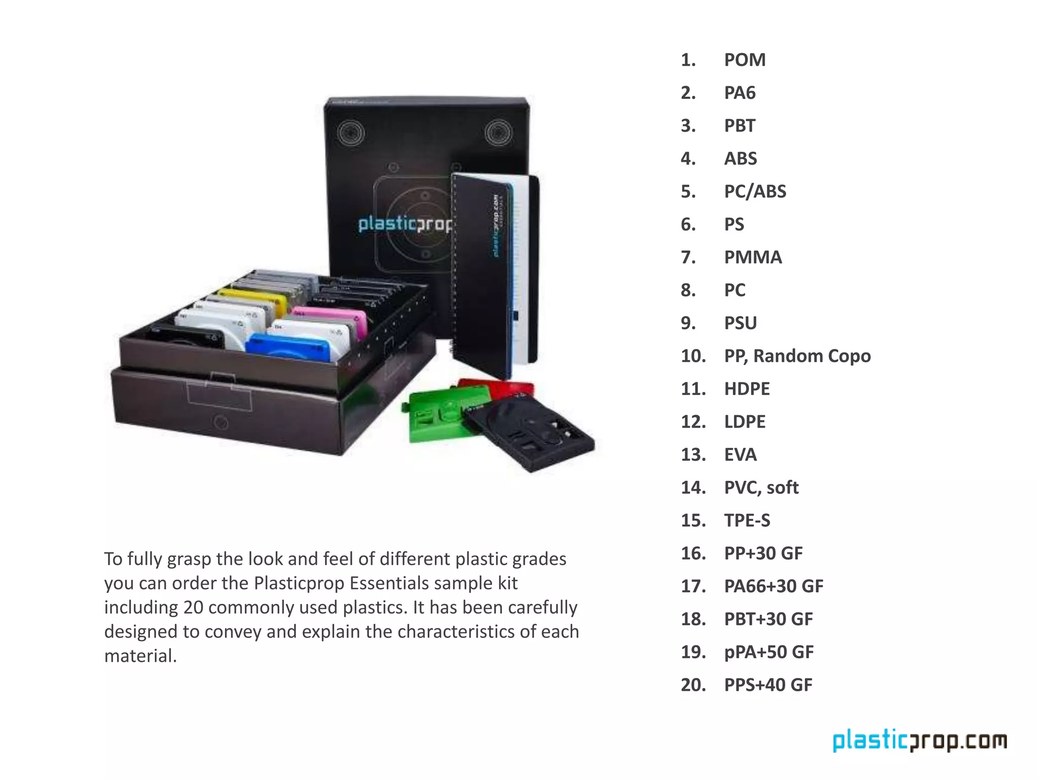 Plastic material classification from the product designer perspective. | PPTX