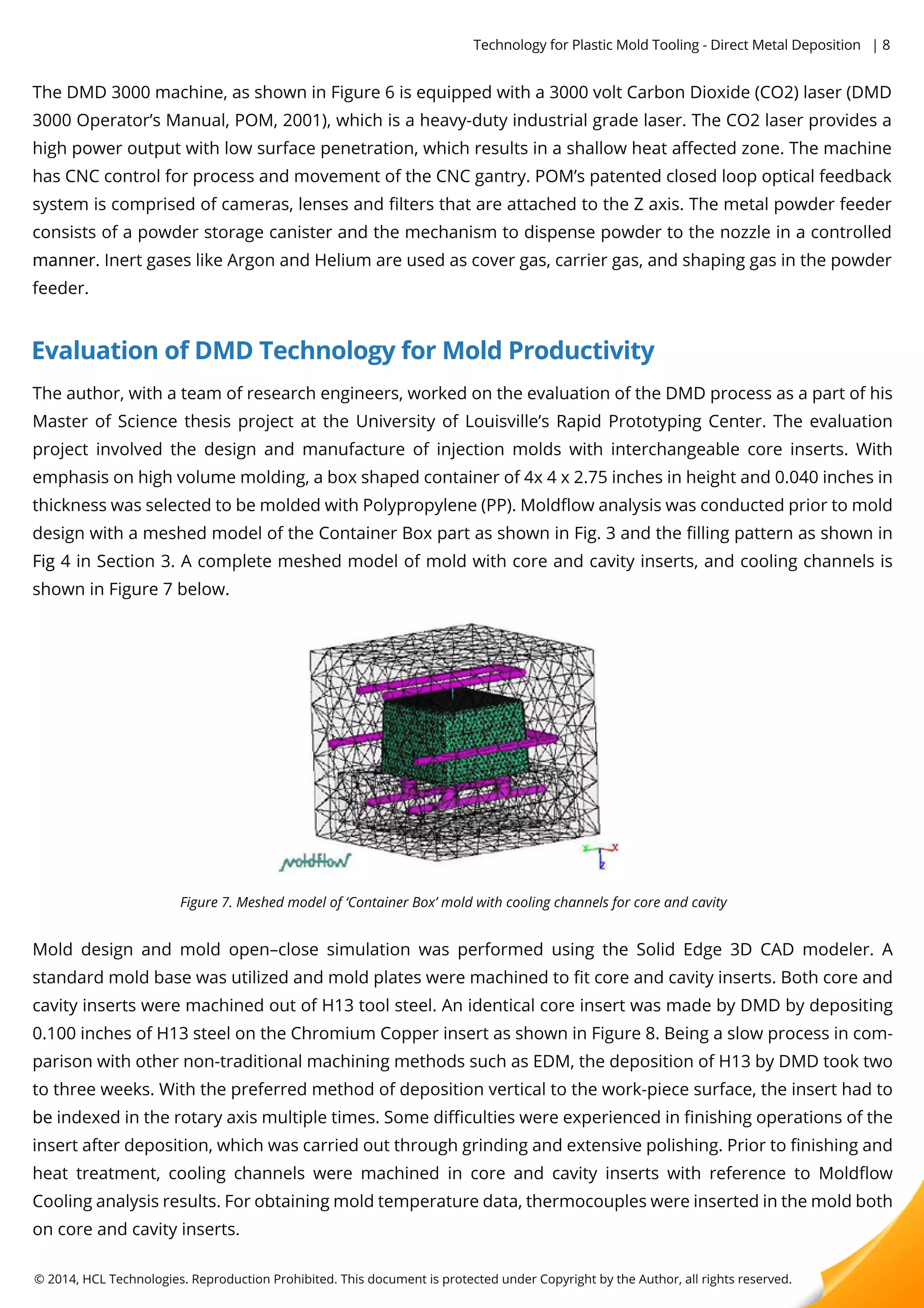 Technology for Plastic Mold Tooling - Direct Metal Deposition | PDF