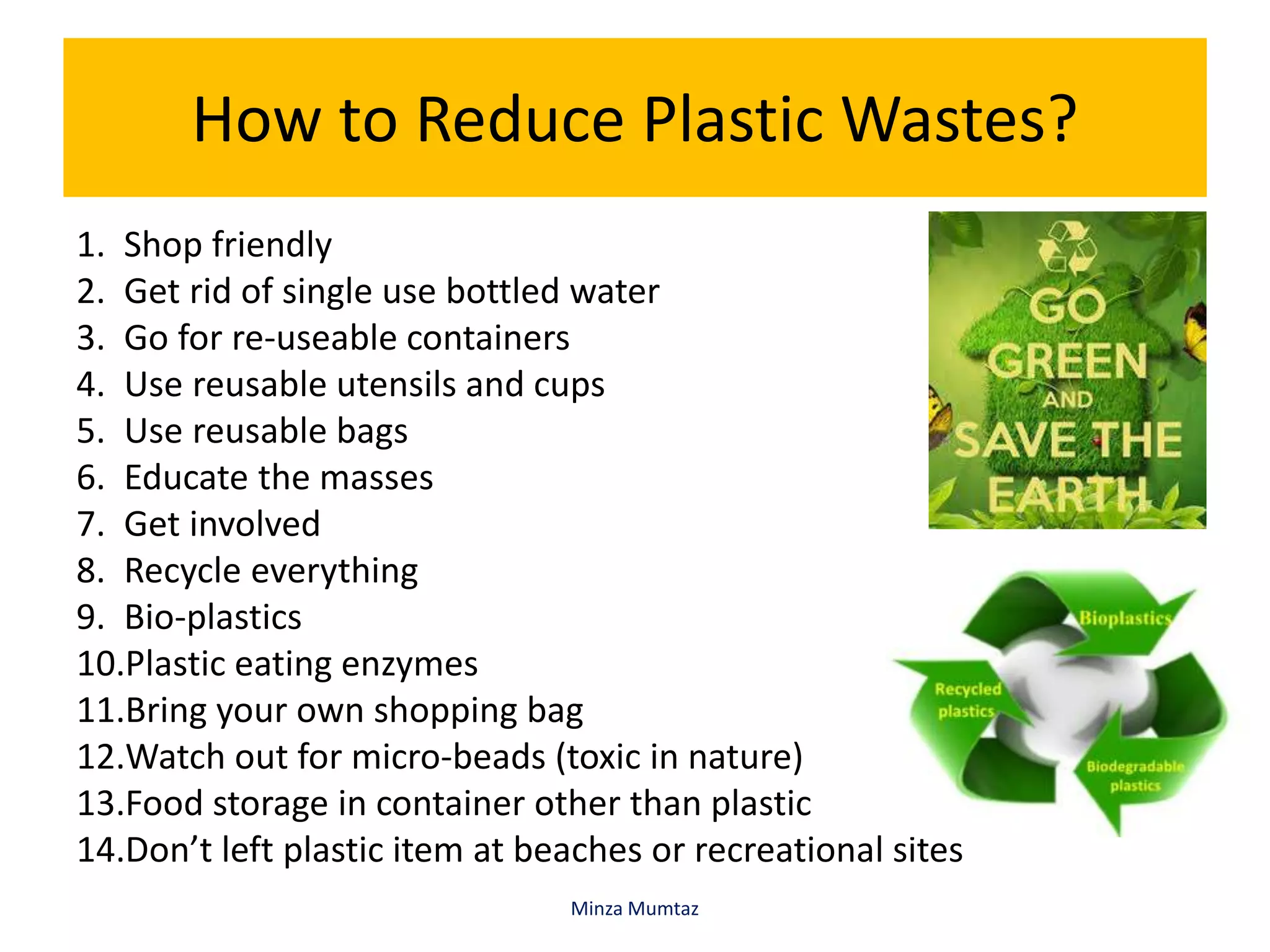 Plastic pollution- An introduction | PPTX