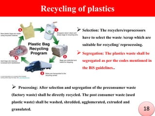 Plastic waste management | PPTX
