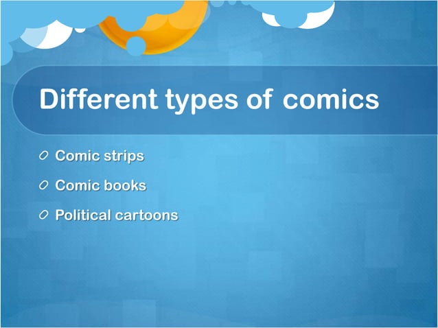 Comics, Arts and Crafts | PPTX