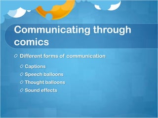 Comics, Arts and Crafts | PPTX