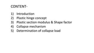 Plastic analysis | PPTX