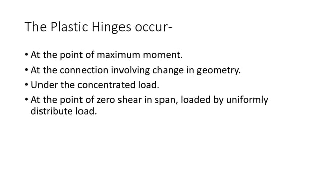Plastic analysis | PPTX