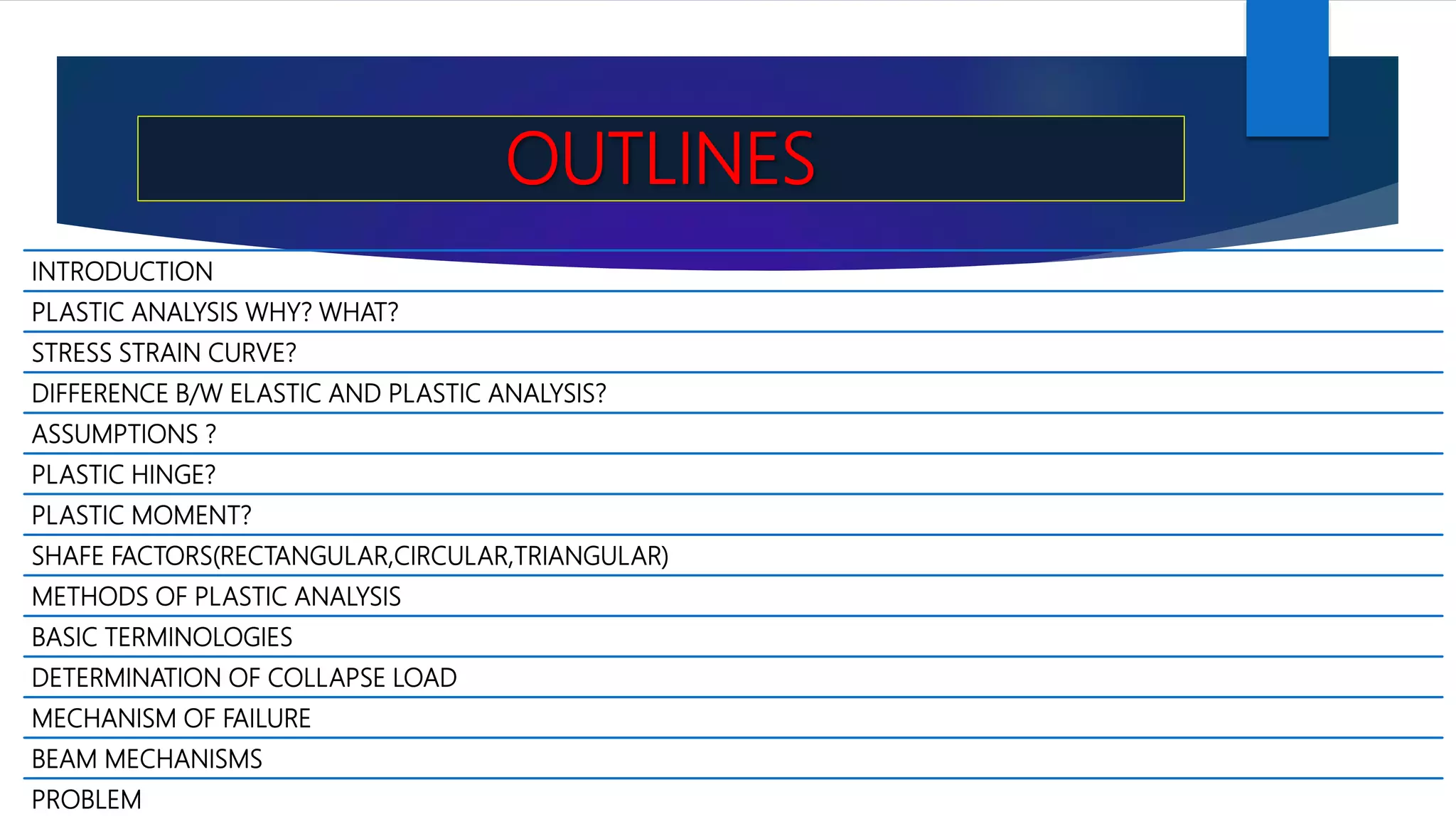 Plastic analysis | PPTX