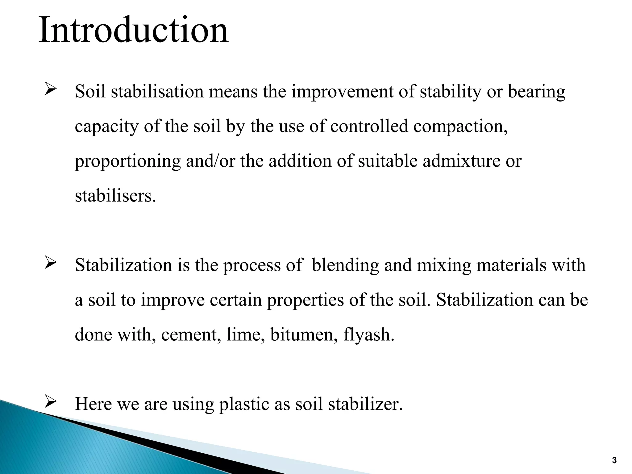 Plastic as a soil stabilizer by yashwanth sagar | PPT