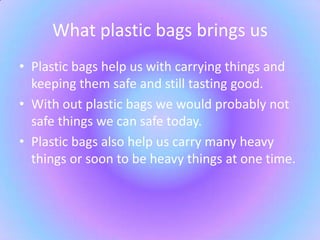 Plastic bags | PPTX