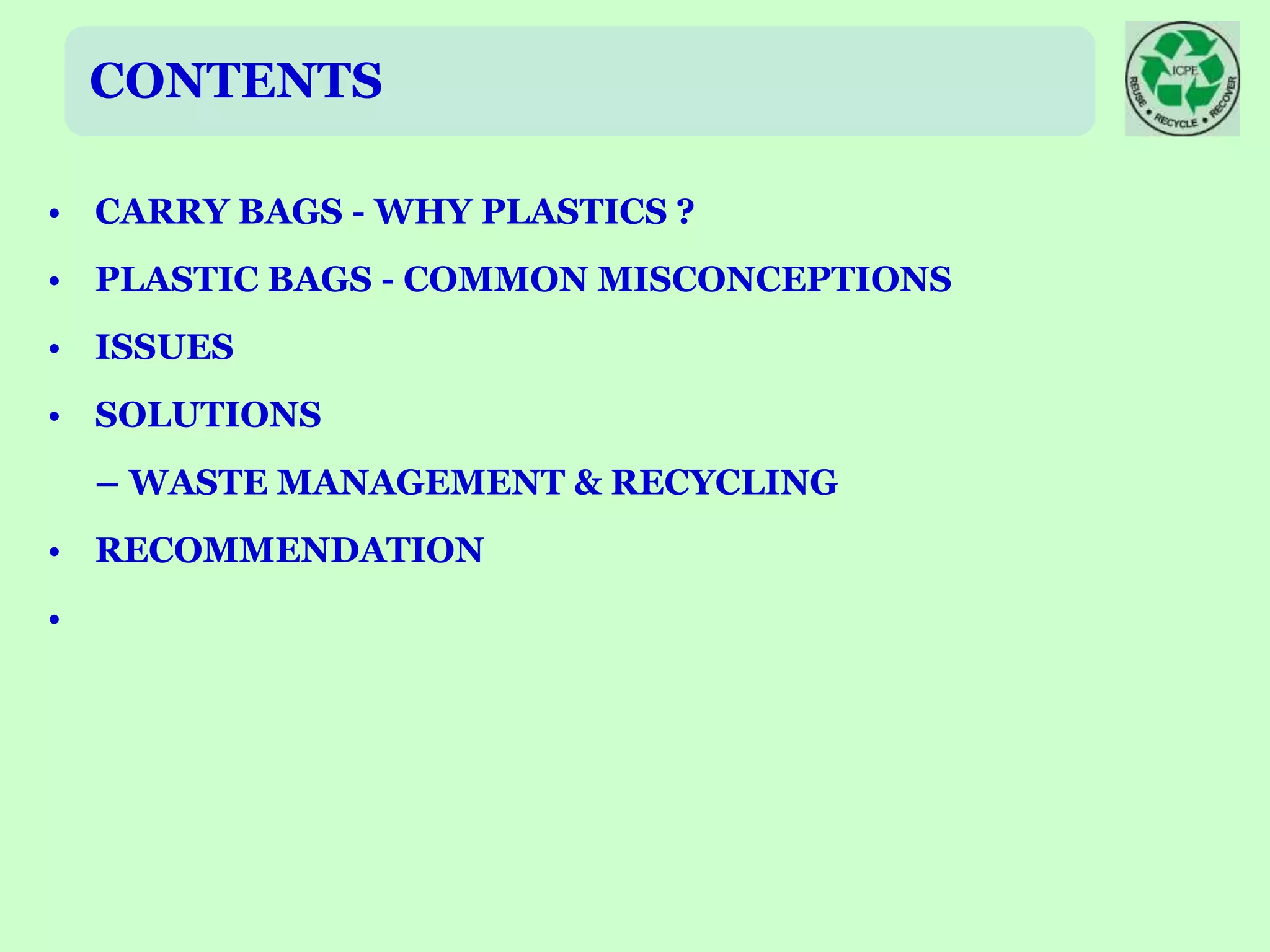 Plastic bags & environment( abdul1) | PPTX