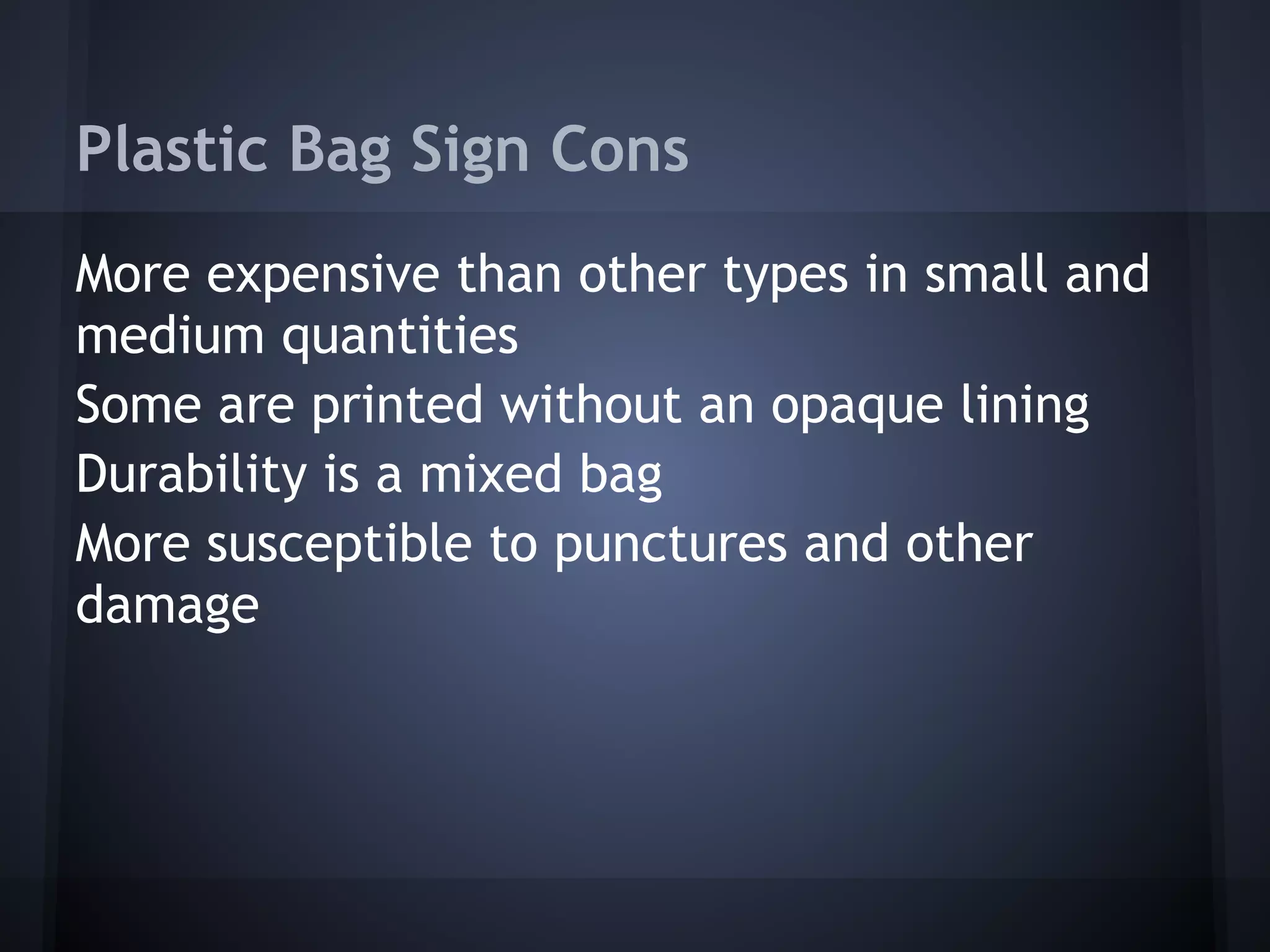 Plastic Bag Campaign Yard Signs | PPT