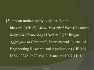 Plastic brick | PPT