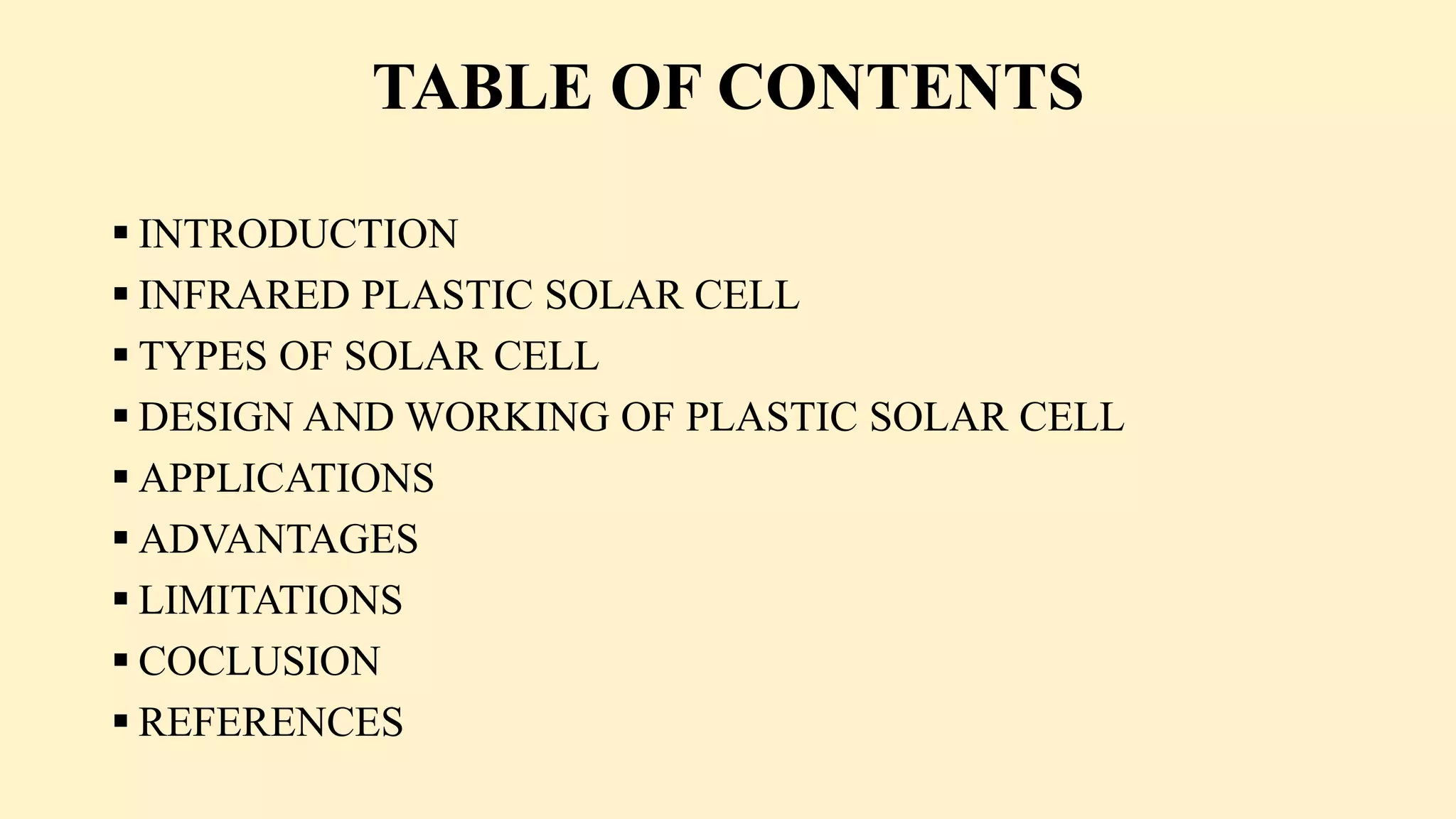 Plastic solar cells by saurabh chauahan | PPT