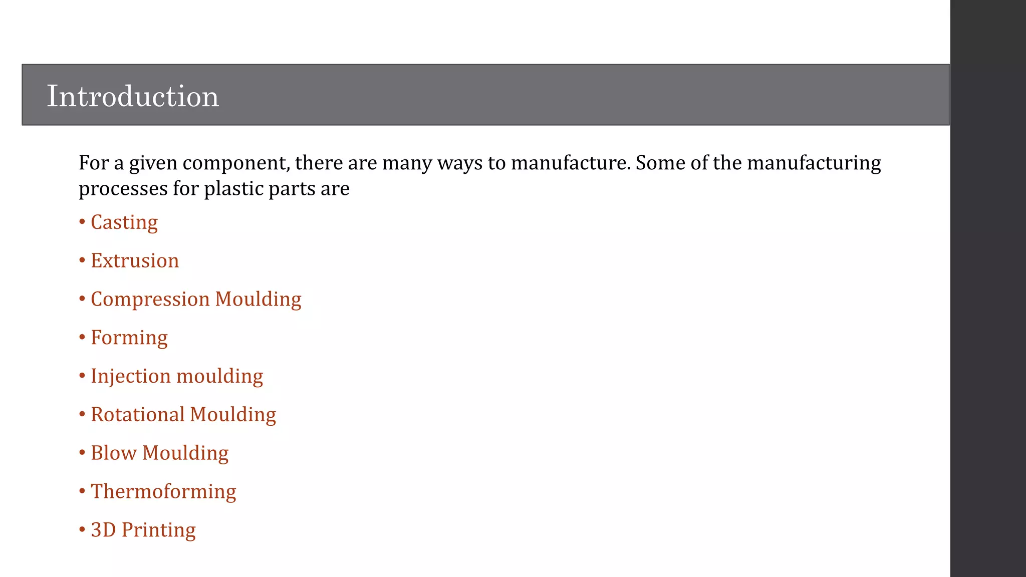 Plastic component design for manufacturability | PPTX