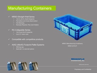 Plastic conteiners monoflo-Group O | PDF | Manufacturing Industry ...