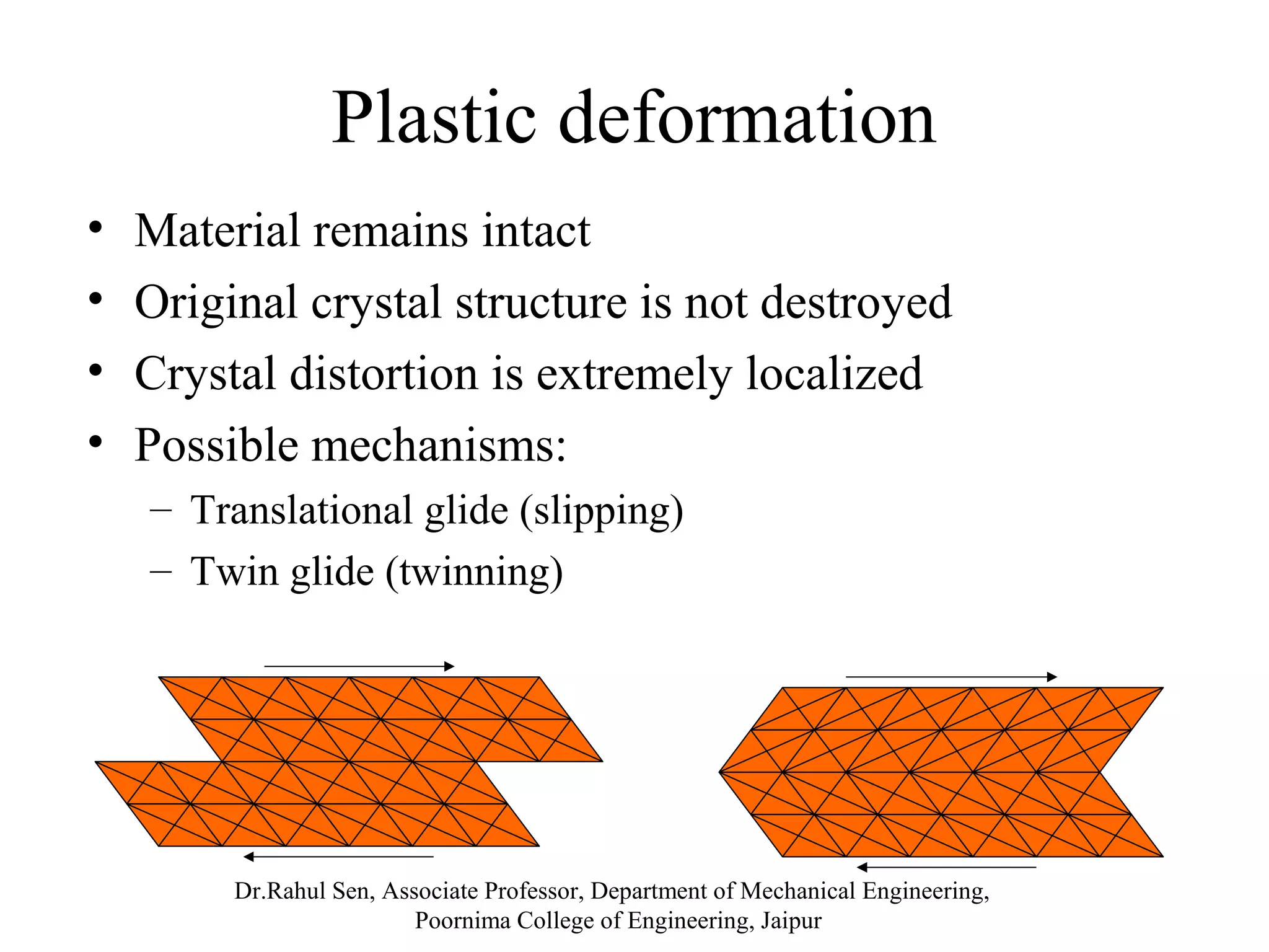 Plastic deformation and strengthning mechanism | PPT