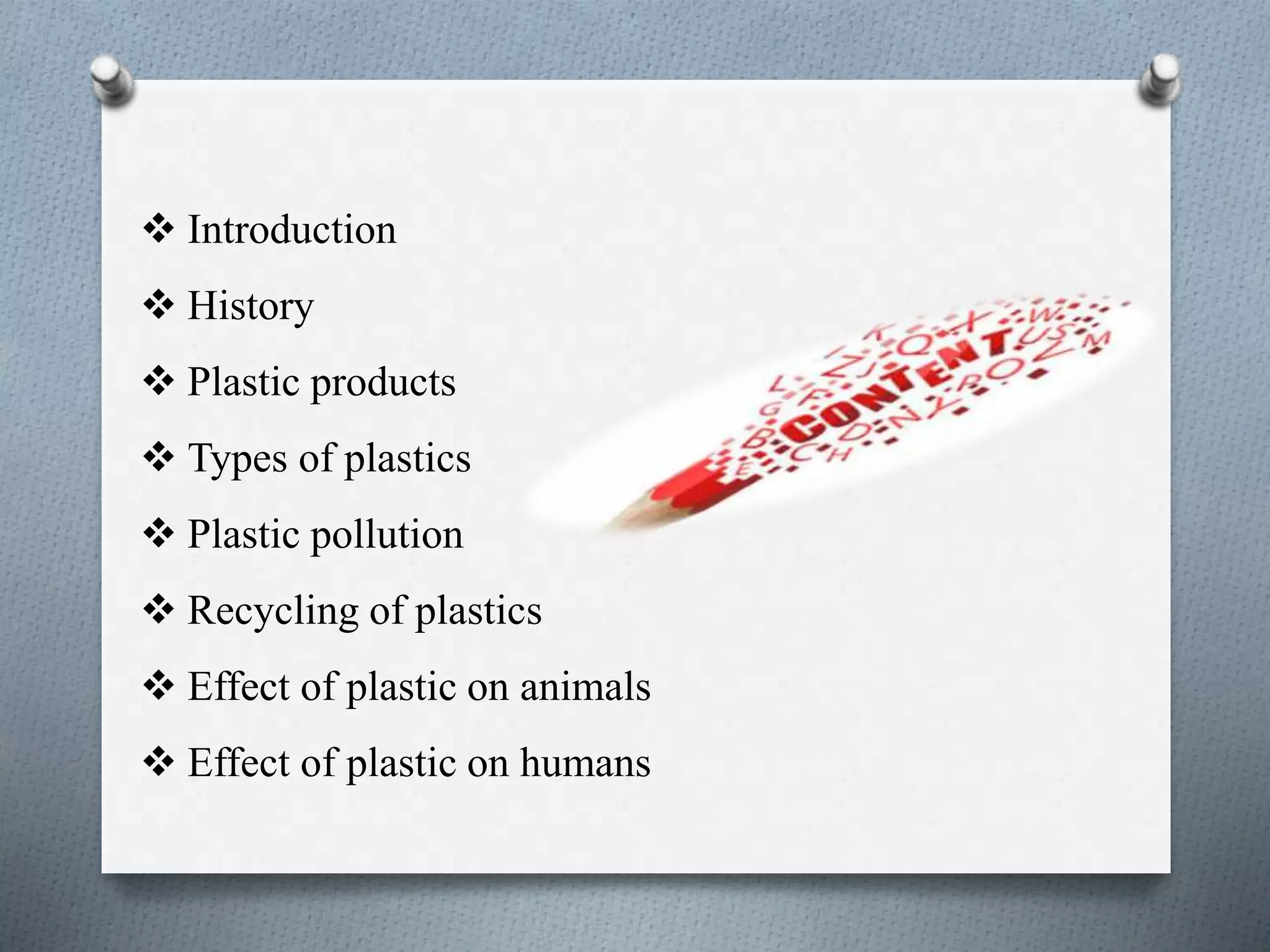 Plastic effect on humans and animal | PPTX