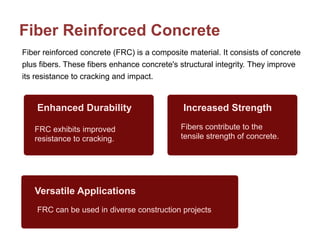 Fiber Reinforced Concrete (FRC) with Plastic Fibers | PPT