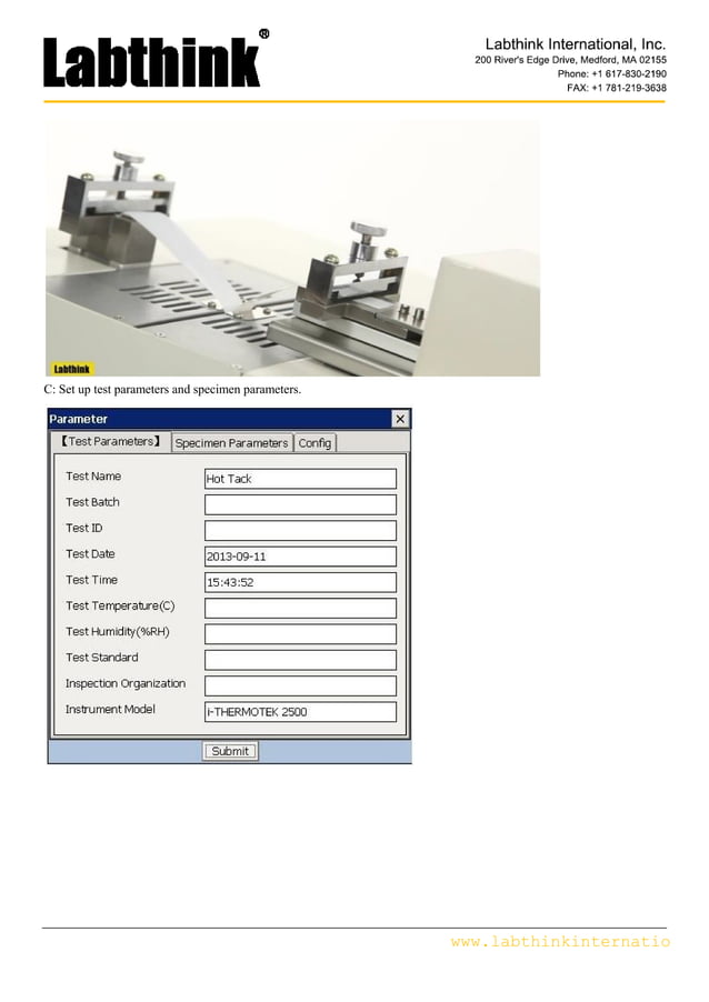 Plastic film hot tack test | PDF
