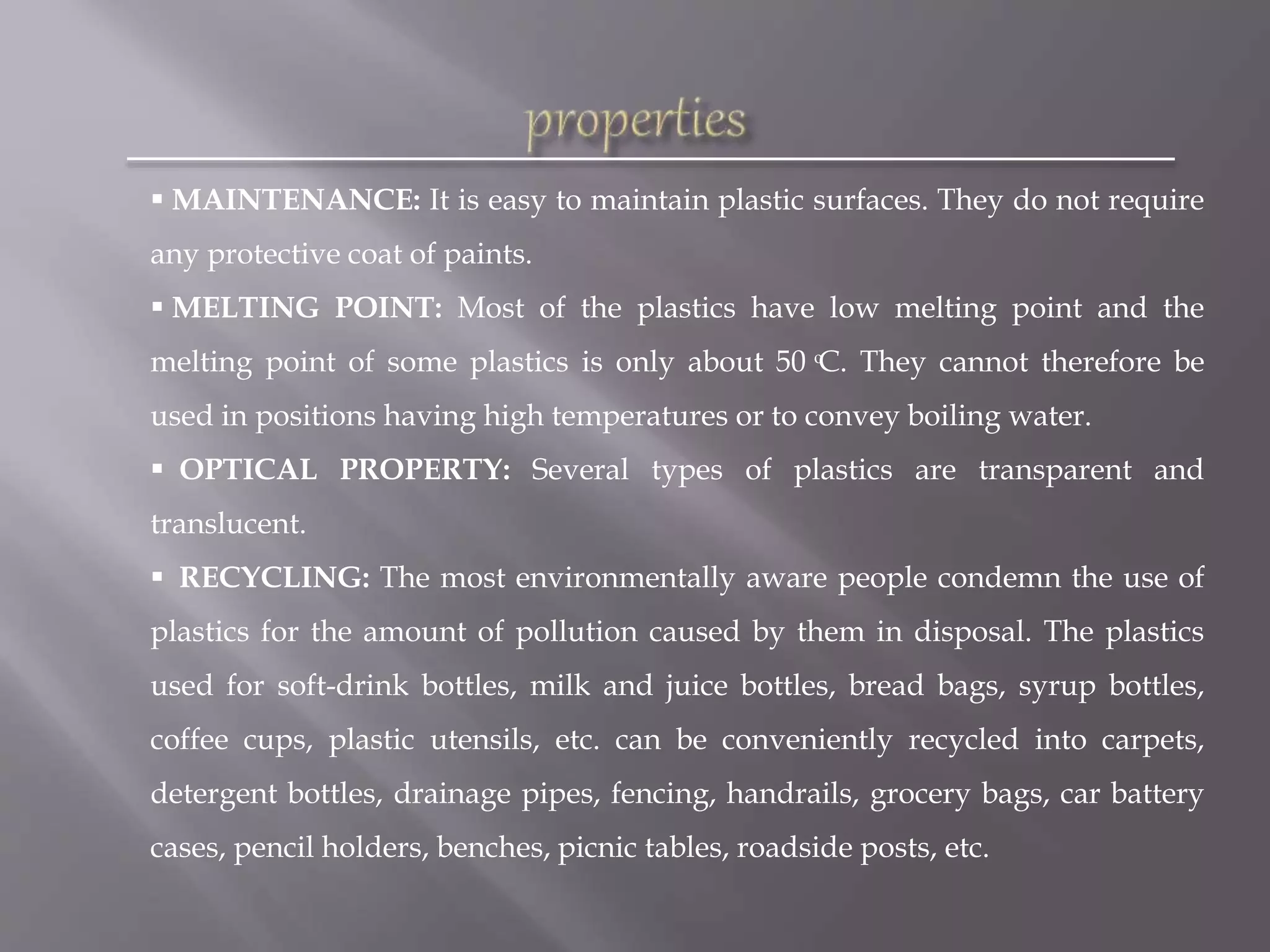 PLASTIC | PPTX | Chemistry | Science