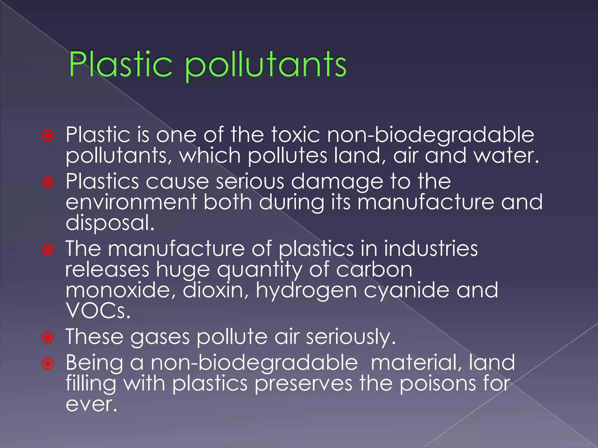 Plastic impacts on the natural Environment | PPTX