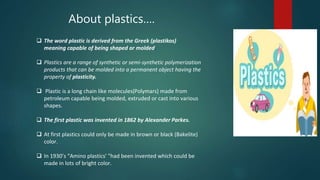 Plastic info | PPTX | Food & Drink