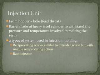 Plastic injection moulding ppt | PPT