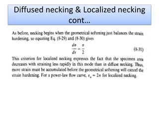 Dr.R.Narayanasamy - Plastic instability in uniaxial tension | PPTX