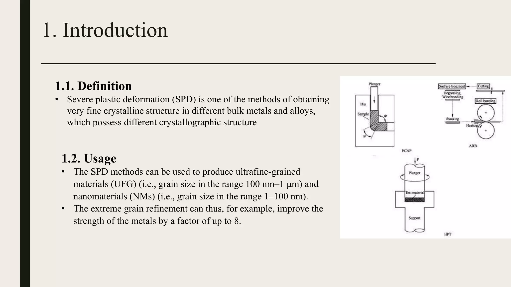 Severe Plastic Deformation | PPTX