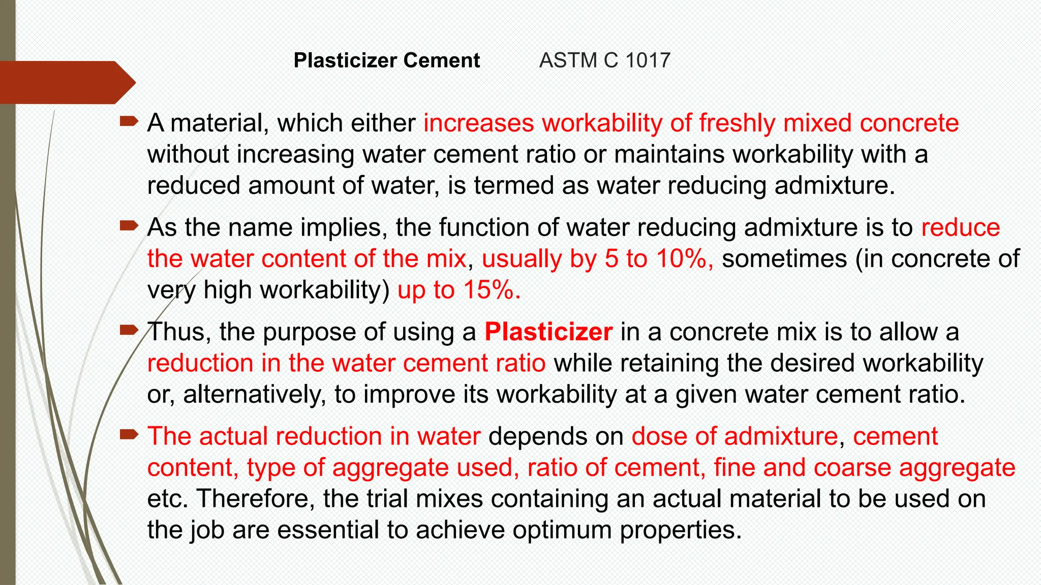 Plasticizer Cement Advanced concrete.pptx