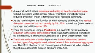 Plasticizer Cement Advanced concrete.pptx