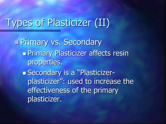 Plasticizer class ppt | PPTX | Chemistry | Science