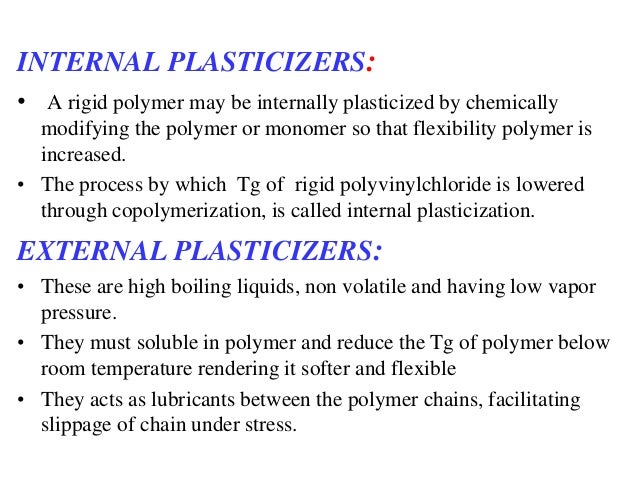 Plasticizer class ppt