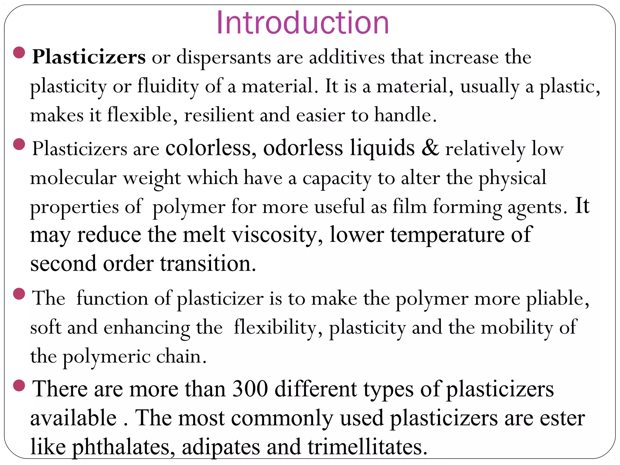Plasticizer | PPT