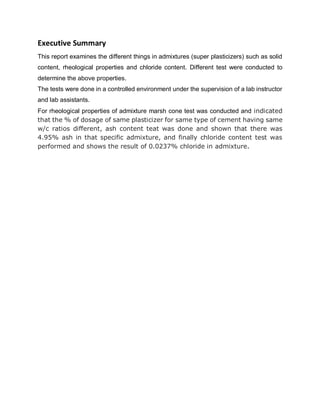 Plasticizers (solid content, expose chloride, etc.) | PDF