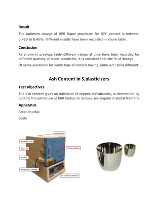 Plasticizers (solid content, expose chloride, etc.) | PDF