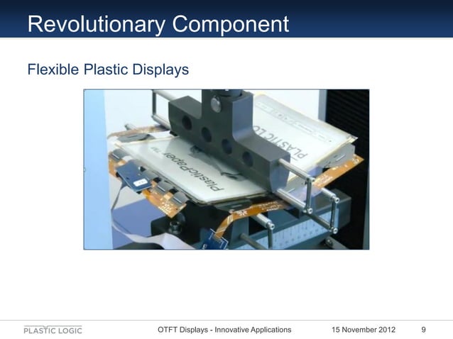 OTFT Driven Displays - Enabling Innovative Applications
