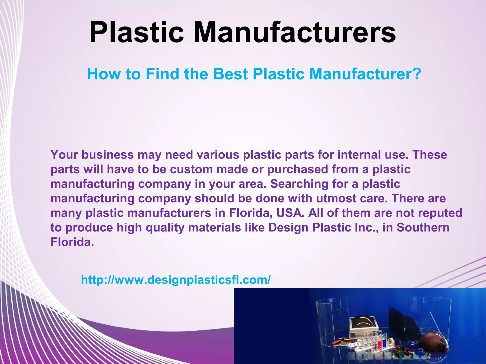 Plastic Manufacturers | PPT