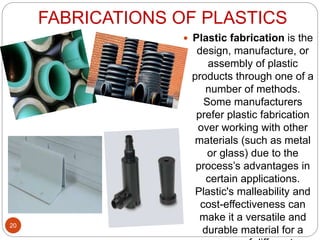 Plastic manufacturing "forming and shaping plastics" | PPTX