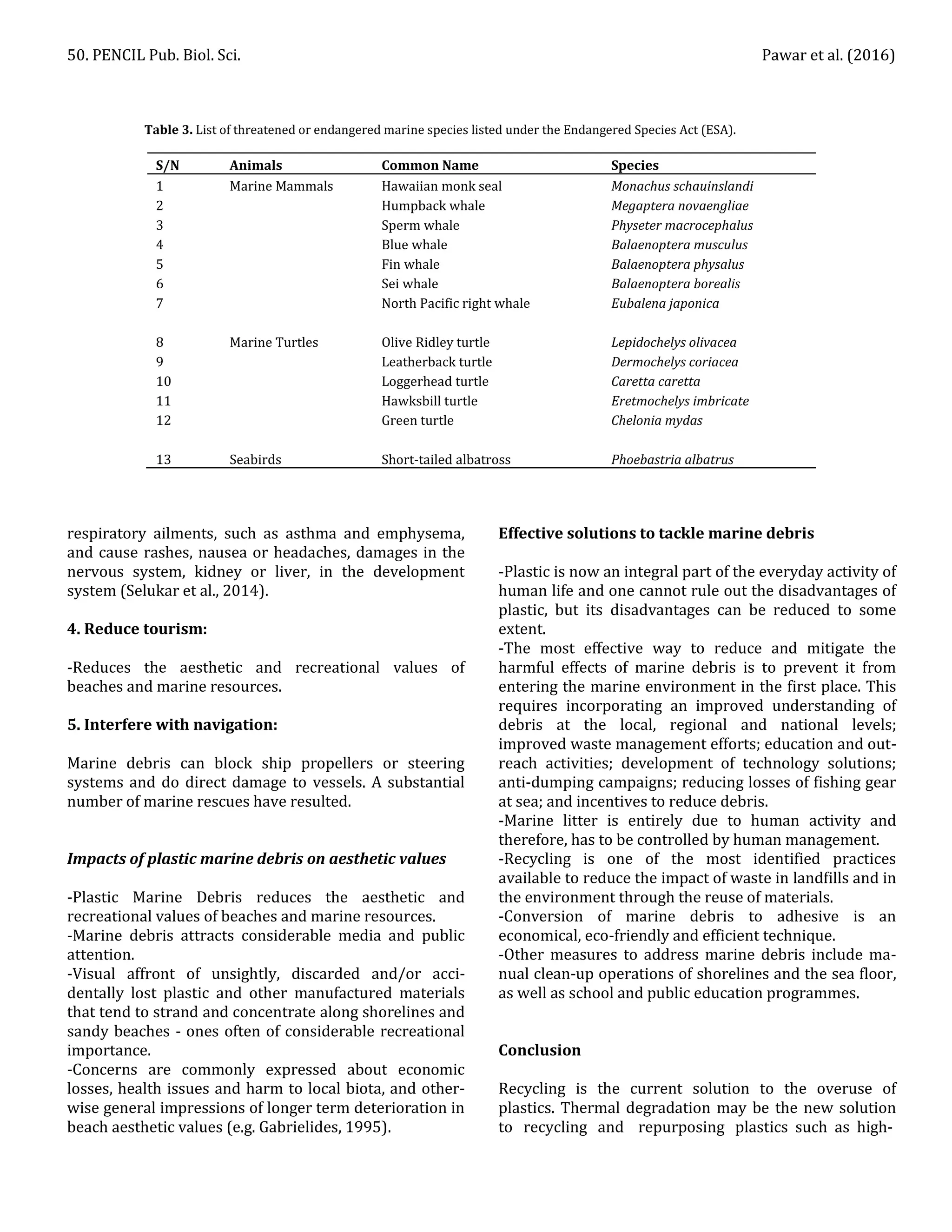 Plastic marine debris sources, distribution and impacts on coastal and ...