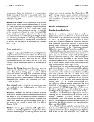 Plastic marine debris sources, distribution and impacts on coastal and ...