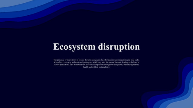 Challenges of Plastic Microfibers in oceans | PPT