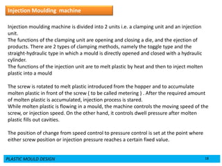 Plastic mold design overview ppt | PPTX