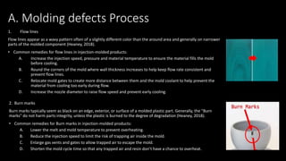 Plastic Molding Defects | PPTX